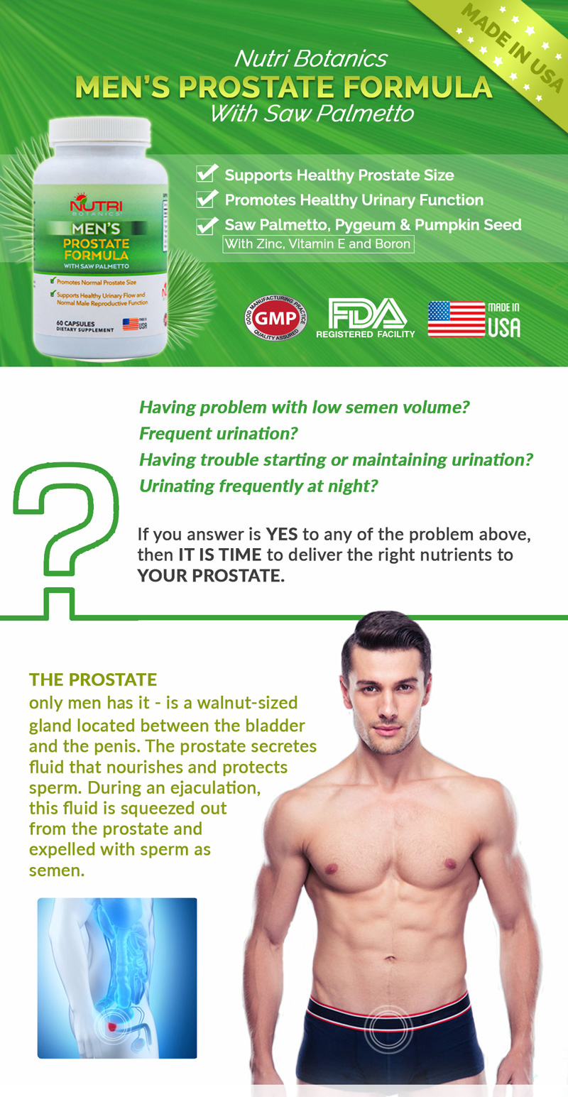 Men Prostate Health Supplement - Saw Palmetto Prostate Supplement - VitaminMall